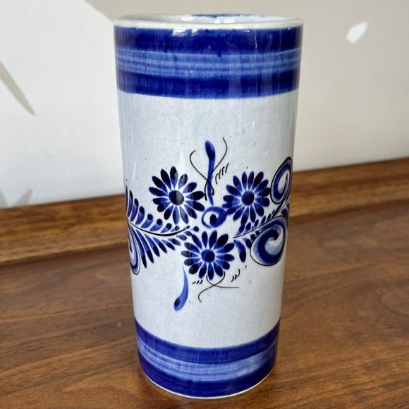 Tonalá Pottery | Accents | Tonal Mexico Pottery Cylinder Vase Cobalt ...